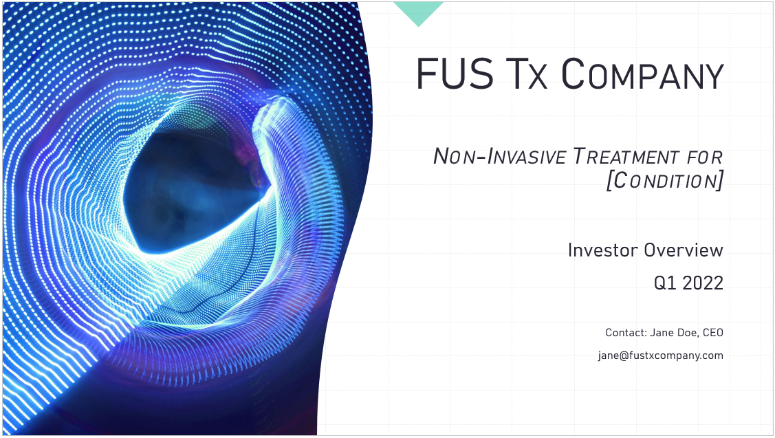 Entrepreneur’s Guide to Fundraising Decks - Focused Ultrasound Foundation